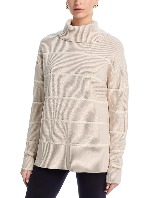 Varley Hamish Stitch Knit Sweater - Silver Birch