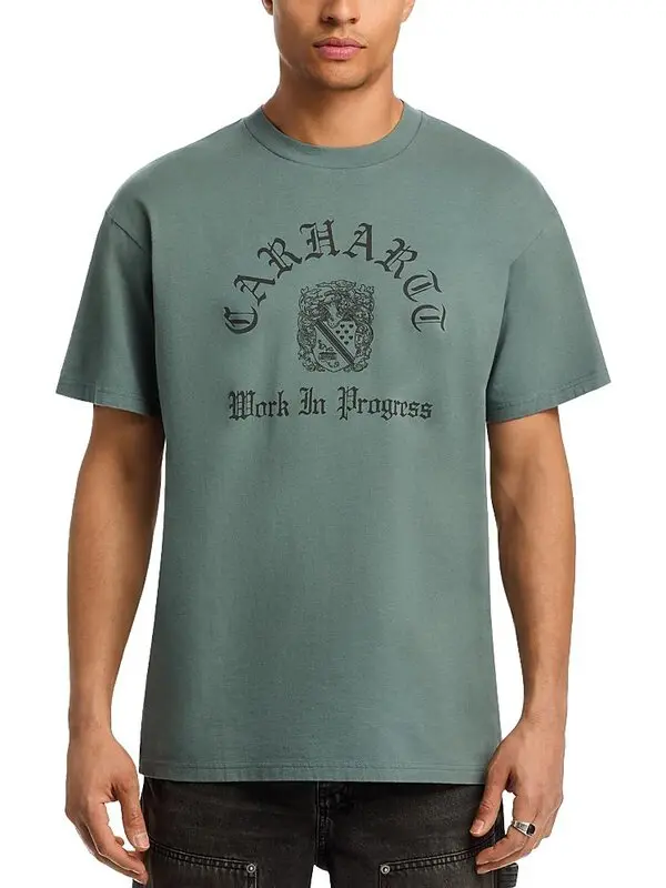 Carhartt Work In Progress Logo Graphic T-shirt - Velvet Green