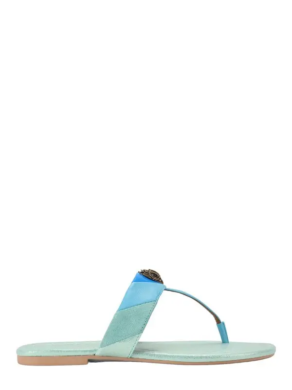 Kurt Geiger Kensington T-strap Sandal - Open Blue