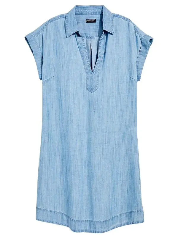 Vineyard Vines Margo Chambray Shirt Dress - Light