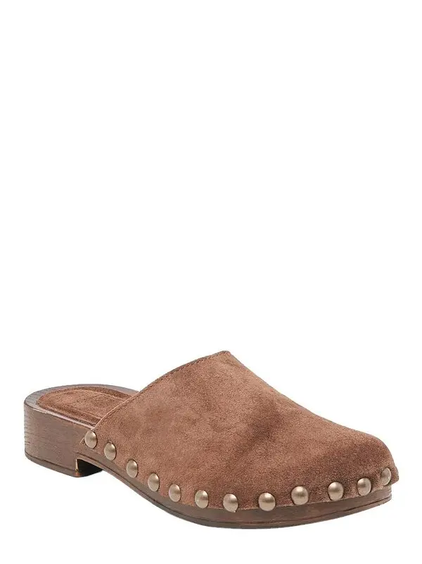 Dolce Vita Alanis Studded Clogs - Brown Suede