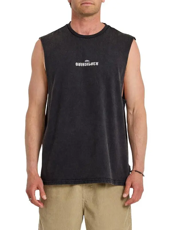 Quiksilver Dark Torch Sleeveless Cotton Graphic T-shirt - Phantom