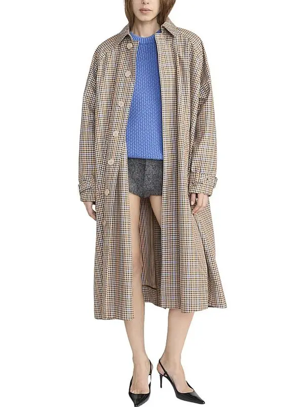 FRAME The Plaid Mac Coat - Mocha Check