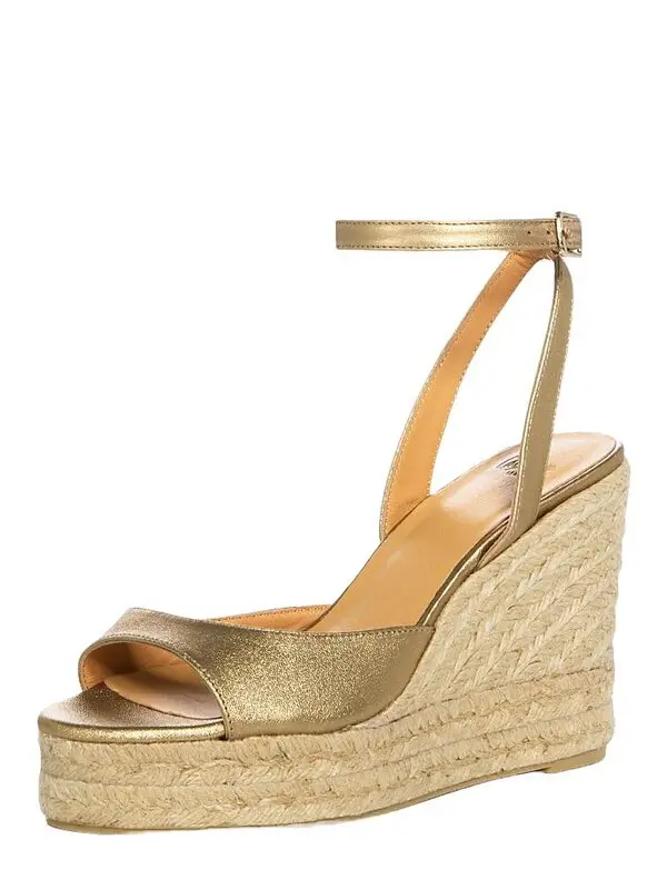 CastaÑer Brook Espadrille Wedges - Oro