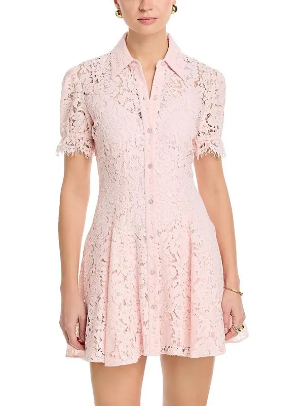Generation Love Swanetta Lace Mini Dress - Petal Pink