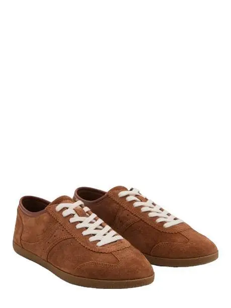 Mango Suede Low-top Sneakers - Medium Brown