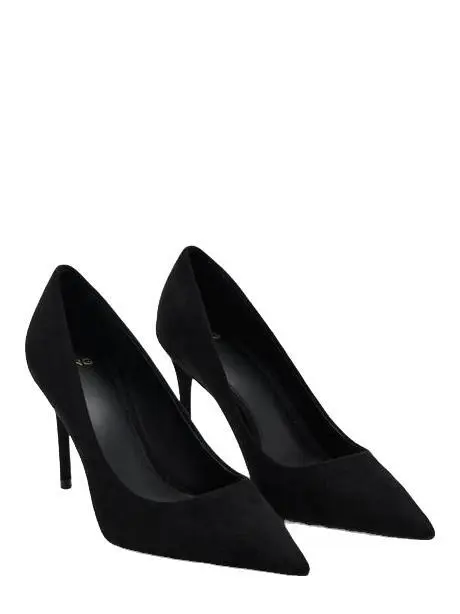 Mango Pointed Toe Pump - Black