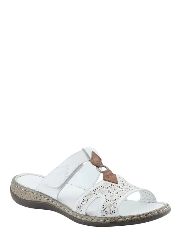 SPRING STEP SHOES Virelle Slide Sandal - White