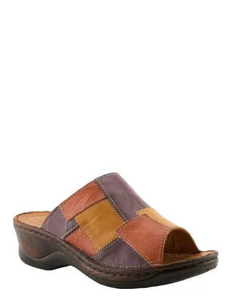 SPRING STEP SHOES Nivarah Patchwork Sandals - Purple Multi