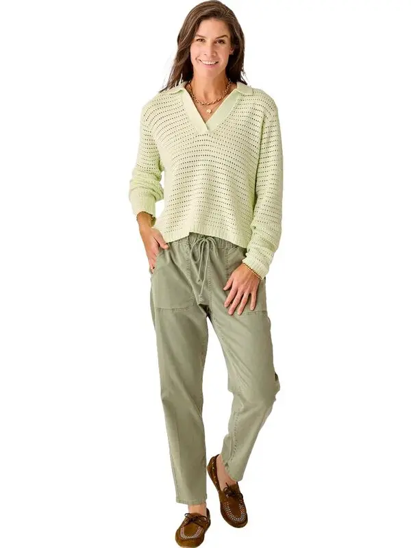 Carve Designs Zoe Twill Pant - Pine