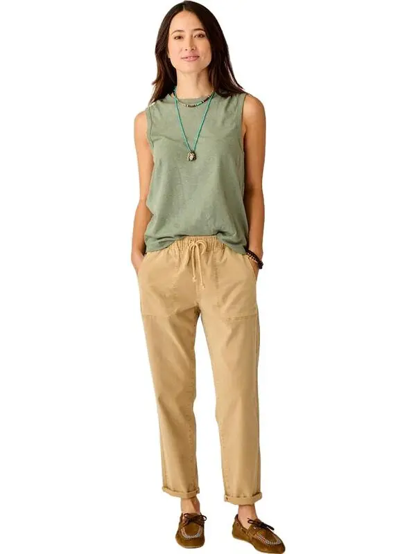 Carve Designs Zoe Twill Pant - Sand
