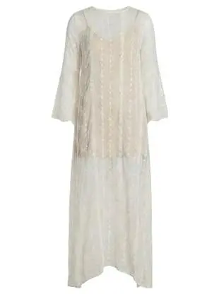 MADISON MAISON X Julie Harrah-florence Bohemian Dress - White