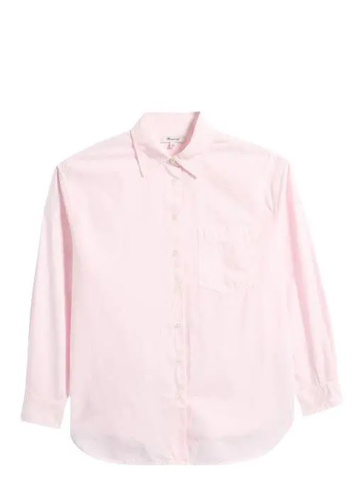 Madewell Poplin Button-up Shirt - Pale Pink