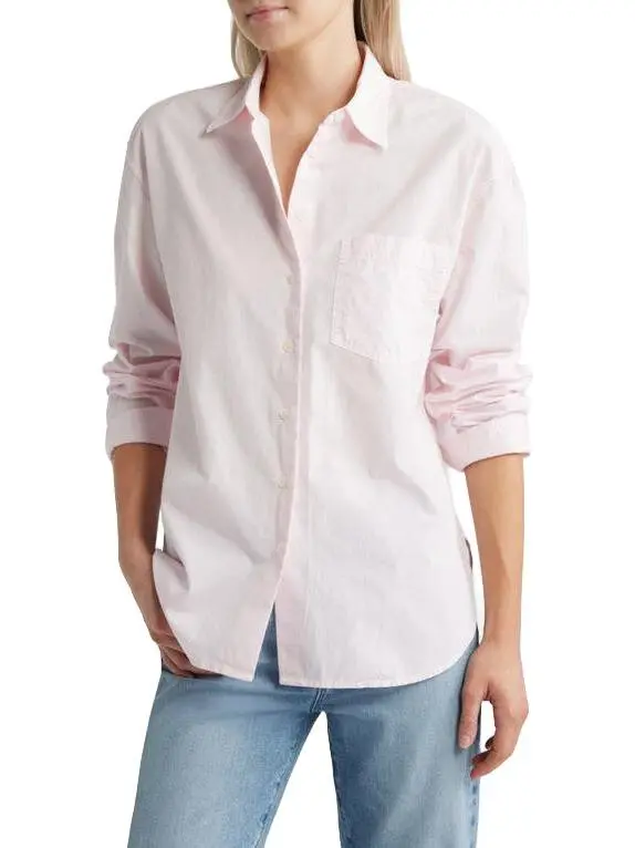 Madewell Poplin Button-up Shirt - Pale Pink