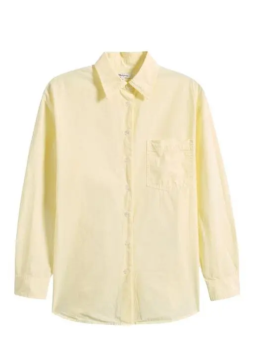 Madewell Poplin Button-up Shirt - Sheer Pineapple