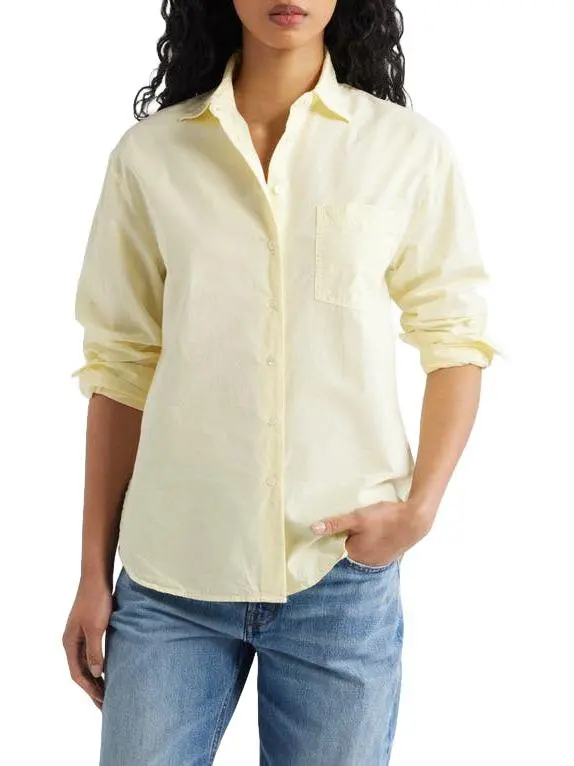 Madewell Poplin Button-up Shirt - Sheer Pineapple