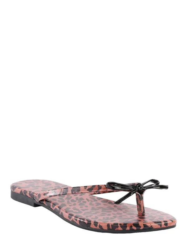 Seychelles Wish List -patterned Flip-flops - Leopard
