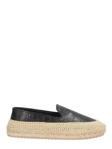 Dolce & Gabbana Espadrilles With Crocodile Print And Logo - Black