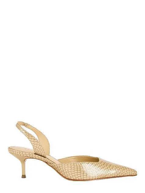 Schutz Paola Mid Pump - Pale Khaki