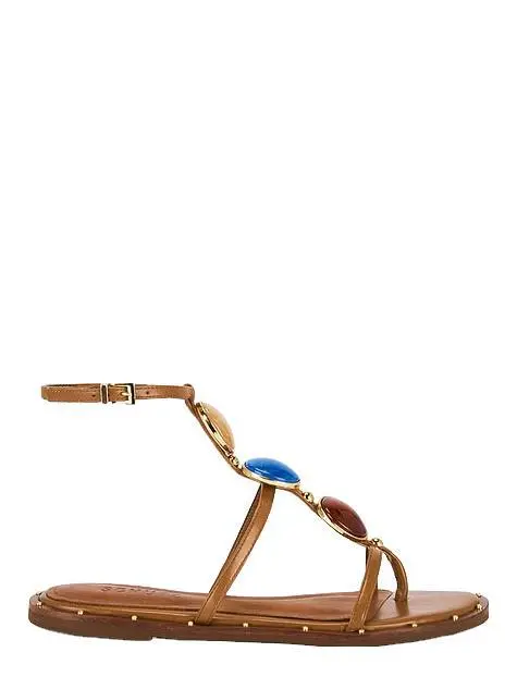 Schutz Milos Flat Sandal - Miele