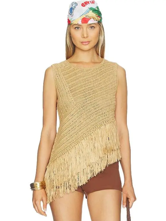 SIMONMILLER Beja Crochet Top - Natural