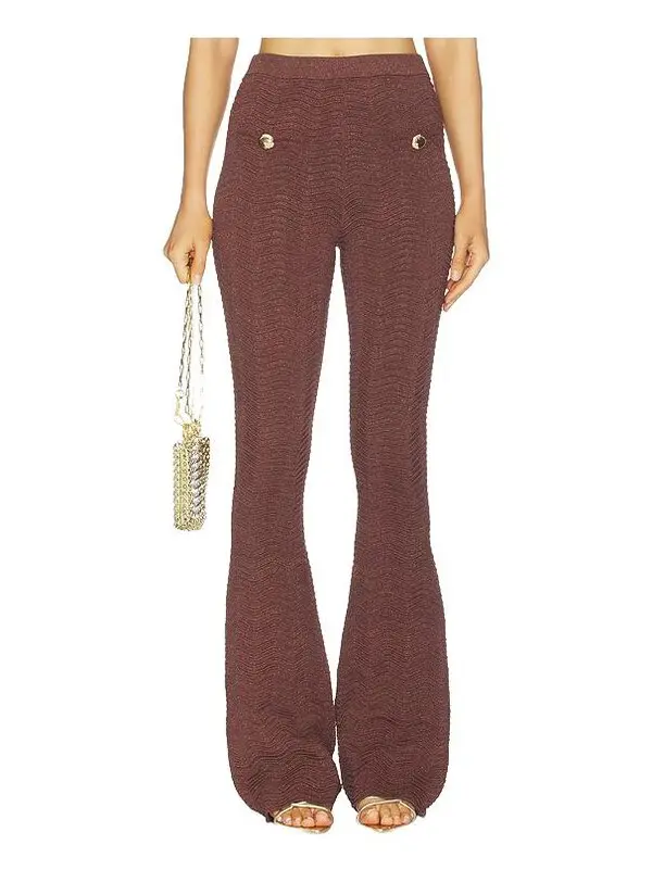 Retrofete Joliet Knit Pant - Metallic Chocolate