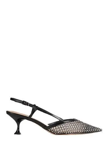 Lola Cruz Pumps With Crystals - Black