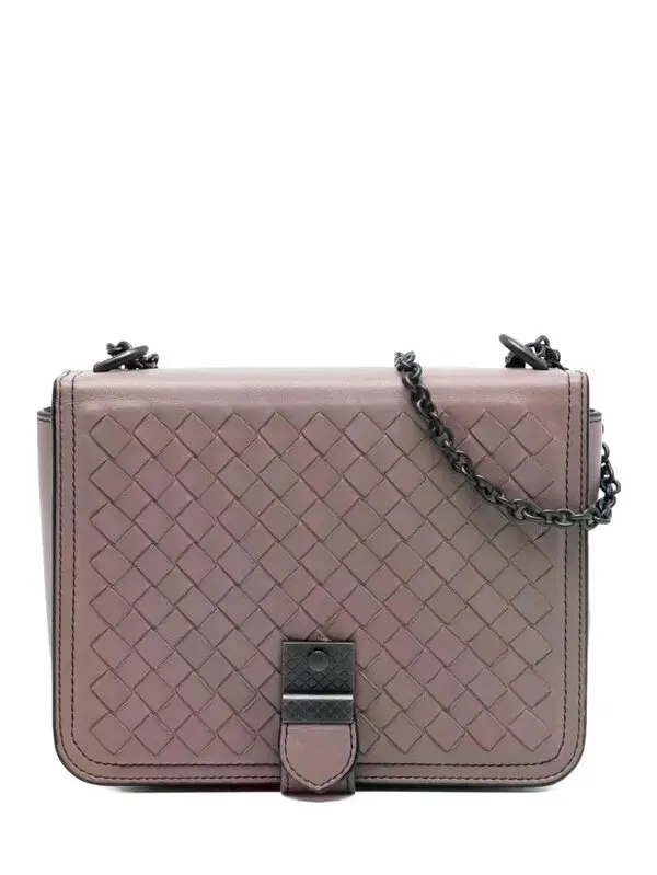 Bottega Veneta 2012-2025 Small Nappa Intrecciato Runway Shoulder Bag - Pink