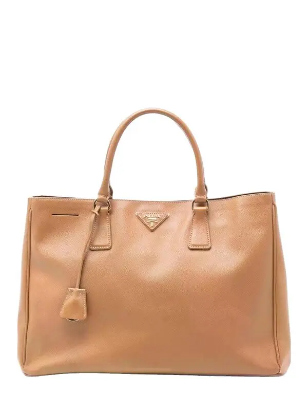 Prada Galleria Saffiano Lux Large Tote Bag - Brown