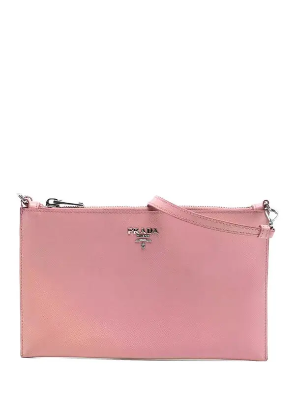 Prada Saffiano Leather Shoulder Bag - Pink