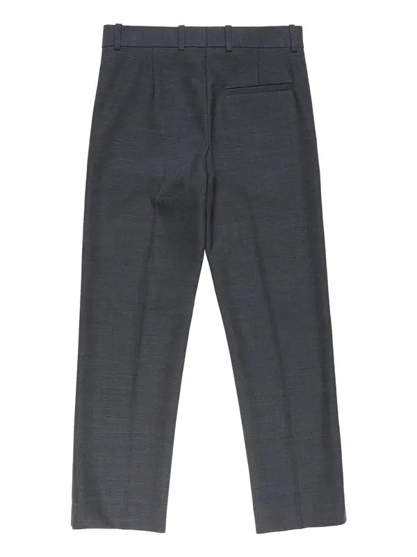 Acne Studios Stretch Wool Tailored Trousers - Slate Grey