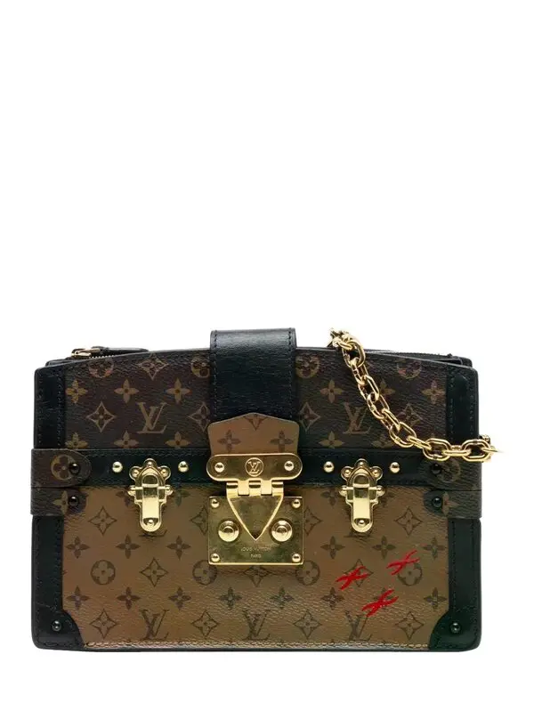 LOUIS VUITTON Monogram Reverse Trunk Clutch 2019 - Black