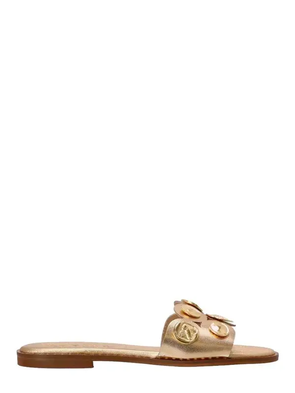 KOTRIS SANDALS Coin-embellished Sandals - Gold