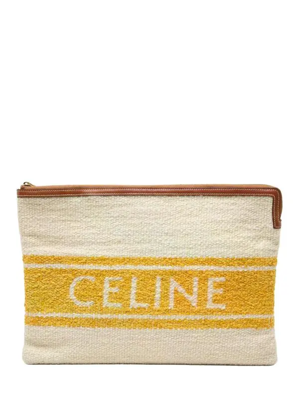 Celine 2020 Large Plein Soleil Clutch - Brown