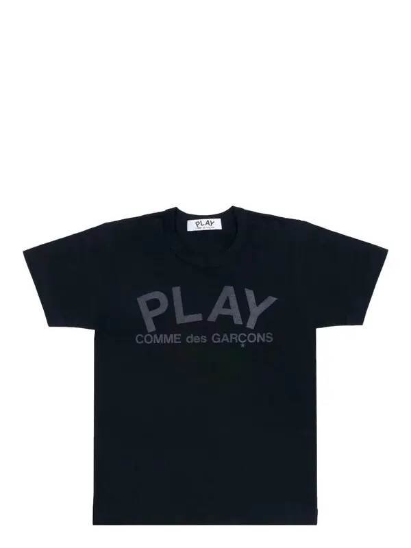 Play Comme Des Garcon Logo-print T-shirt - Black