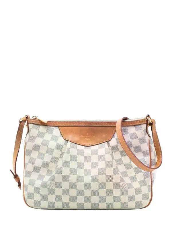 LOUIS VUITTON 2012 Damier Azur Siracusa Pm Crossbody Bag - White