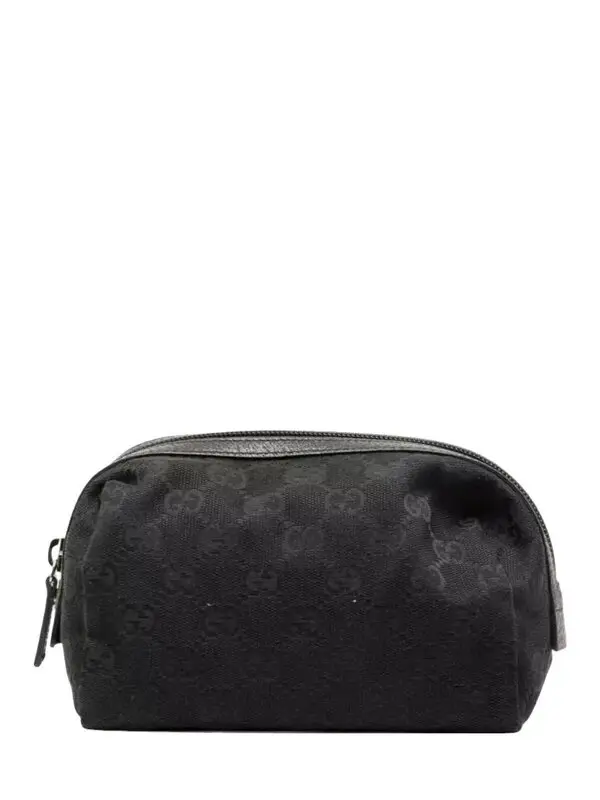 Gucci Gg Canvas Pouch - Black