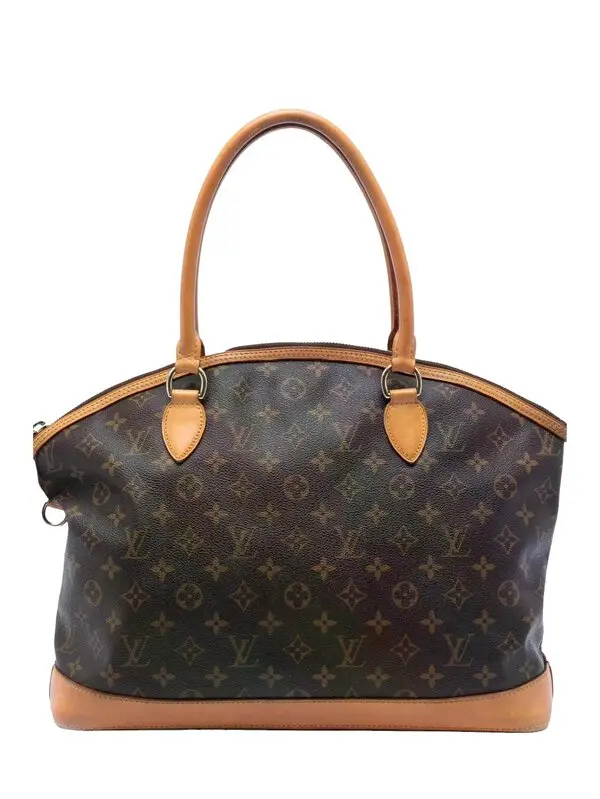LOUIS VUITTON 2006 Monogram Lockit Horizontal Handbag - Brown