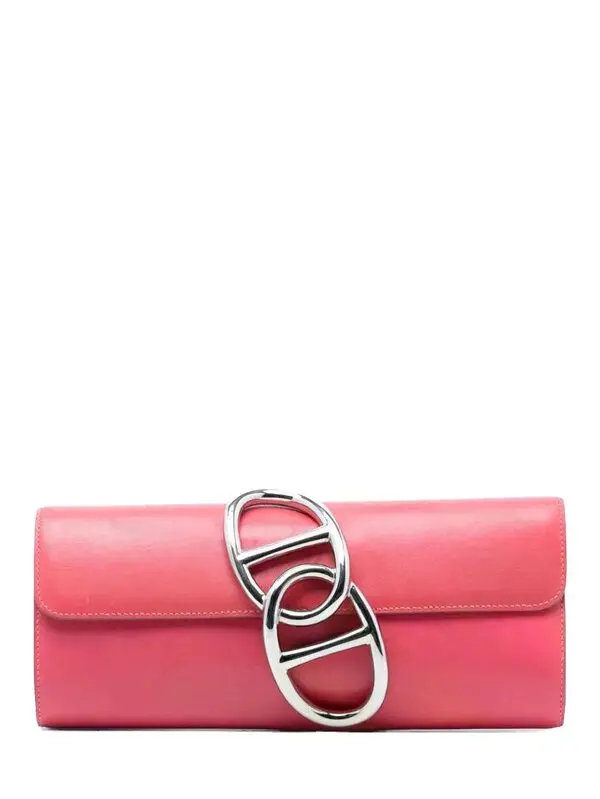 Hermès 2014 Tadelakt Egee Clutch - Pink