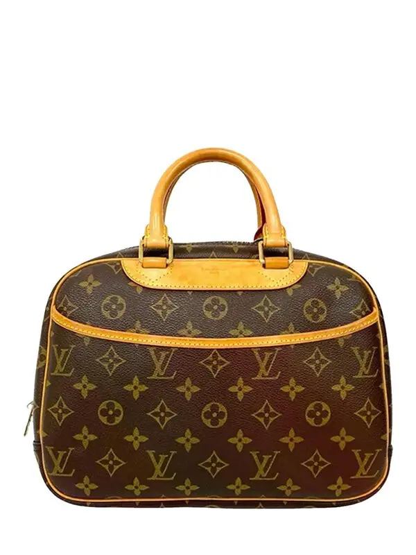 LOUIS VUITTON 2004 Monogram Trouville Handbag - Brown