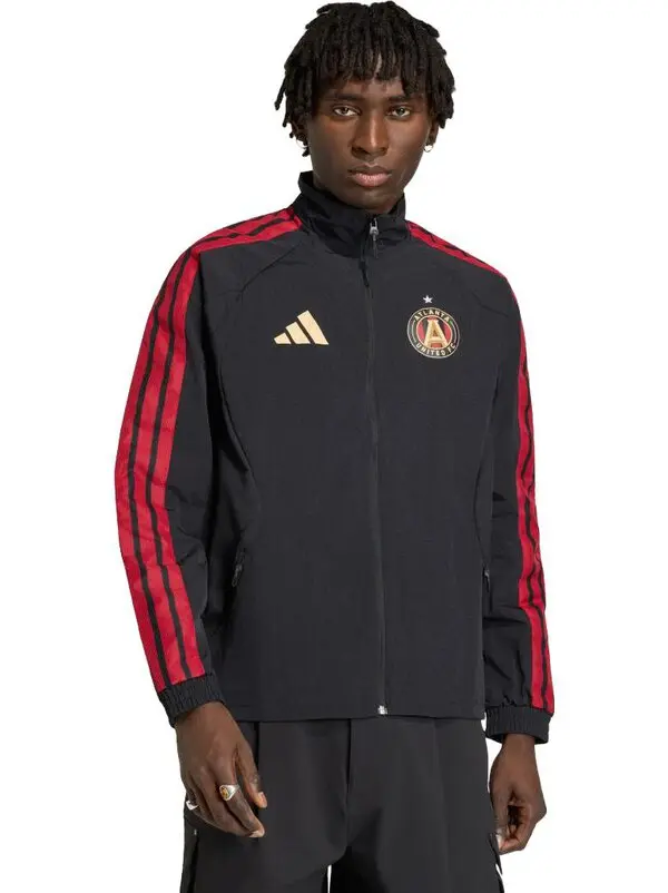 Adidas Atlanta United Fc Anthem Jacket - Black / Light Football Gold