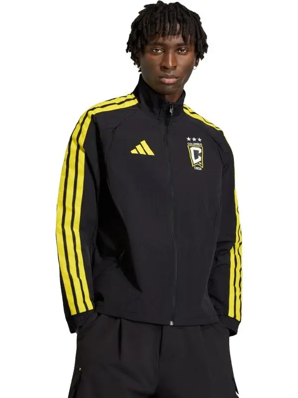 Adidas Columbus Crew Anthem Jacket - Black / Team Yellow