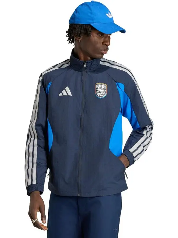 Adidas San Diego Fc Anthem Jacket - Night Navy / Grey Two
