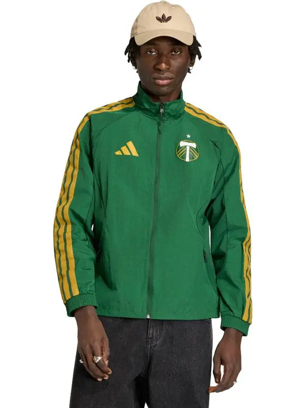 Adidas Portland Timbers Anthem Jacket - Ponderosa / Victory Gold
