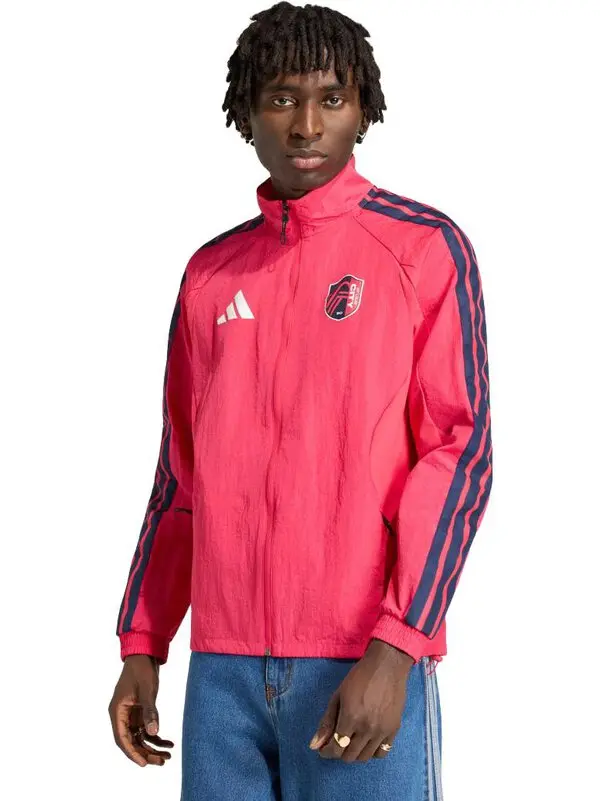 Adidas St. Louis City Sc Anthem Track Jacket - Power Pink / White