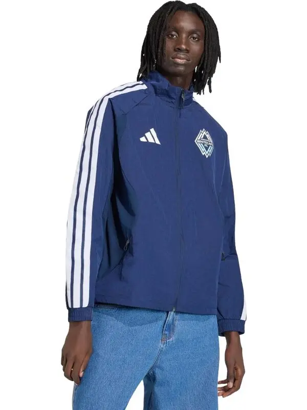 Adidas Vancouver Whitecaps Anthem Jacket - Night Indigo / White