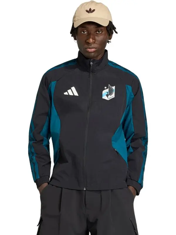 Adidas Minnesota United Fc Anthem Jacket - Black / White