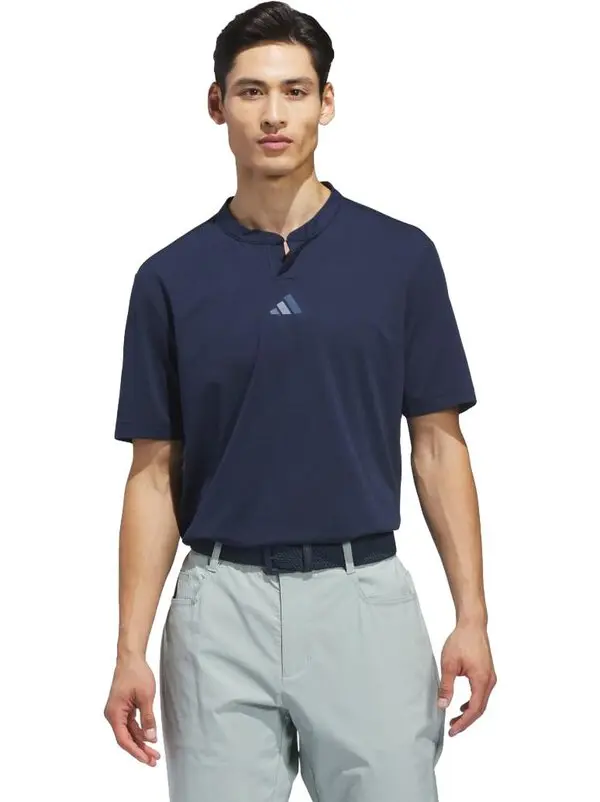 Adidas Beyond Golf Club Twistknit Range Shirt - Collegiate Navy
