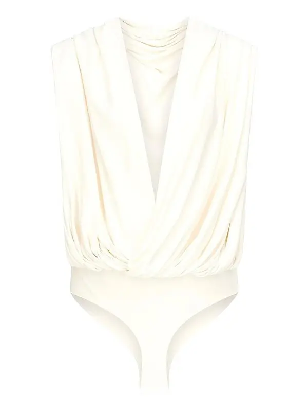 Alaïa AlaΪa Hooded Bodysuit - Panna Cotta