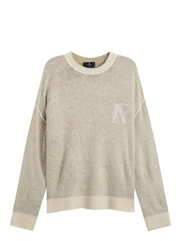 REPRESENT Lightweight Alpaca Knit Jumper - Latte